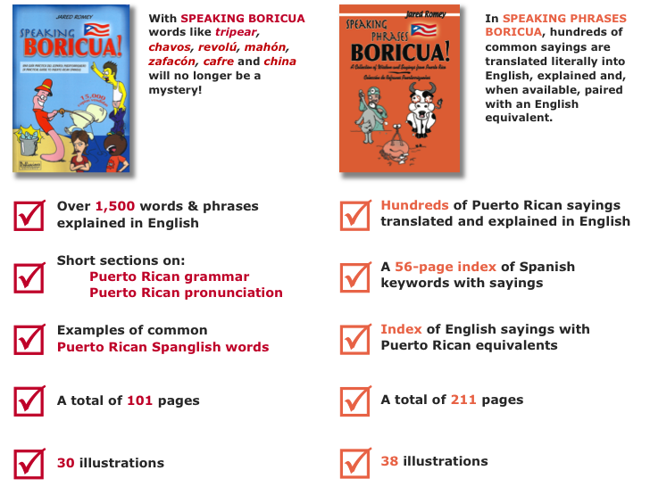 Speaking Latino — Puerto Rican Spanish Book Set Special! Set of 2...