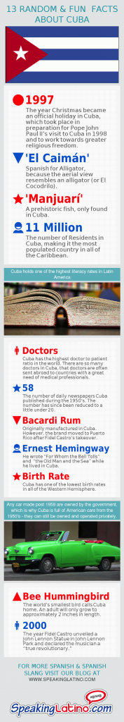 Infographic: 13 Random Fun Facts About Cuba