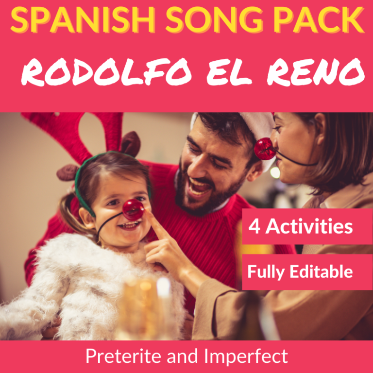 Rodolfo el reno: Spanish Class Activities