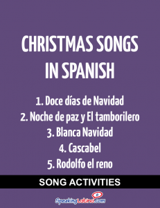 Spanish Class Activities With Christmas Songs in Spanish
