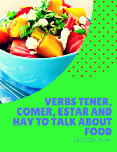 Food Vocabulary Spanish Class Activities