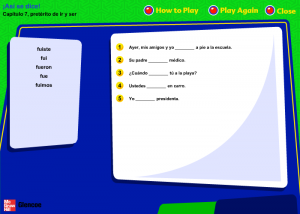 Preterite of IR and SER Spanish Class Activities