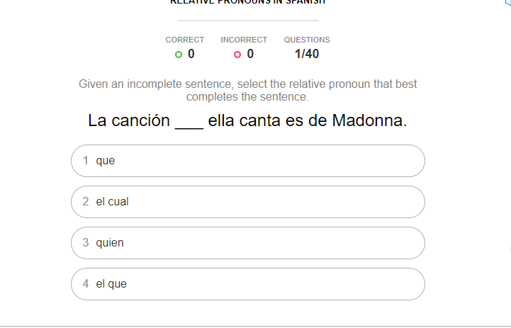 Relative Pronouns Spanish Class Activities