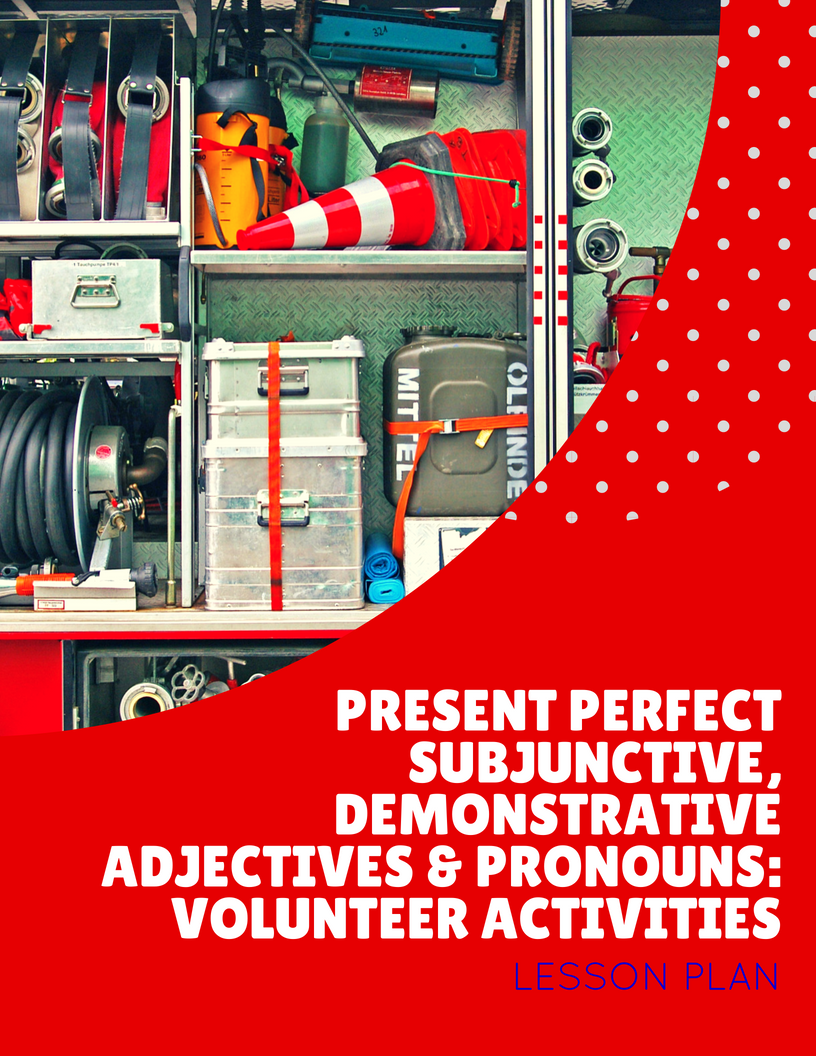 Present Perfect Subjunctive Spanish Class Activities