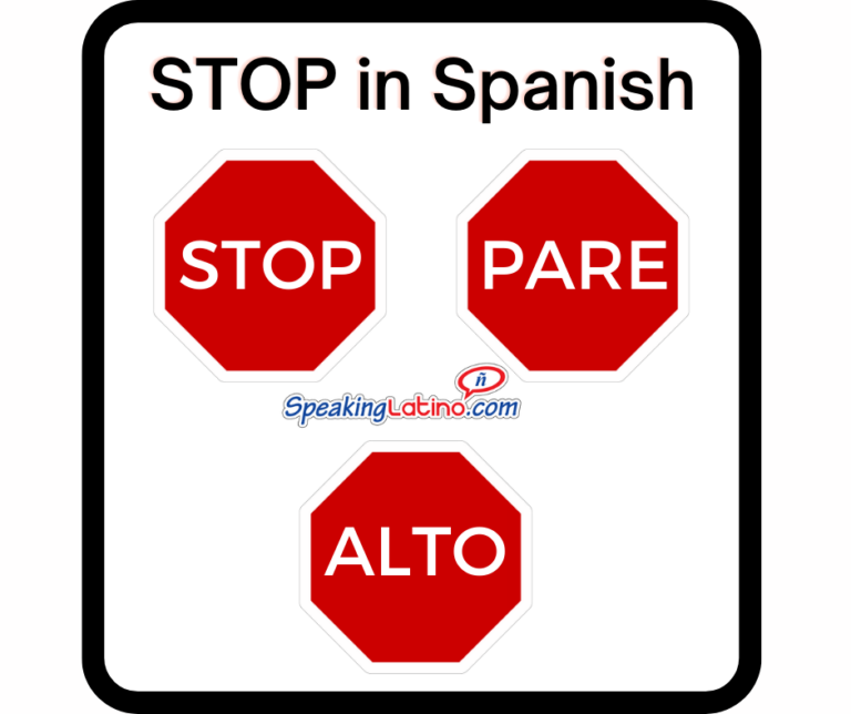 All You Need To Know to Express STOP in Spanish